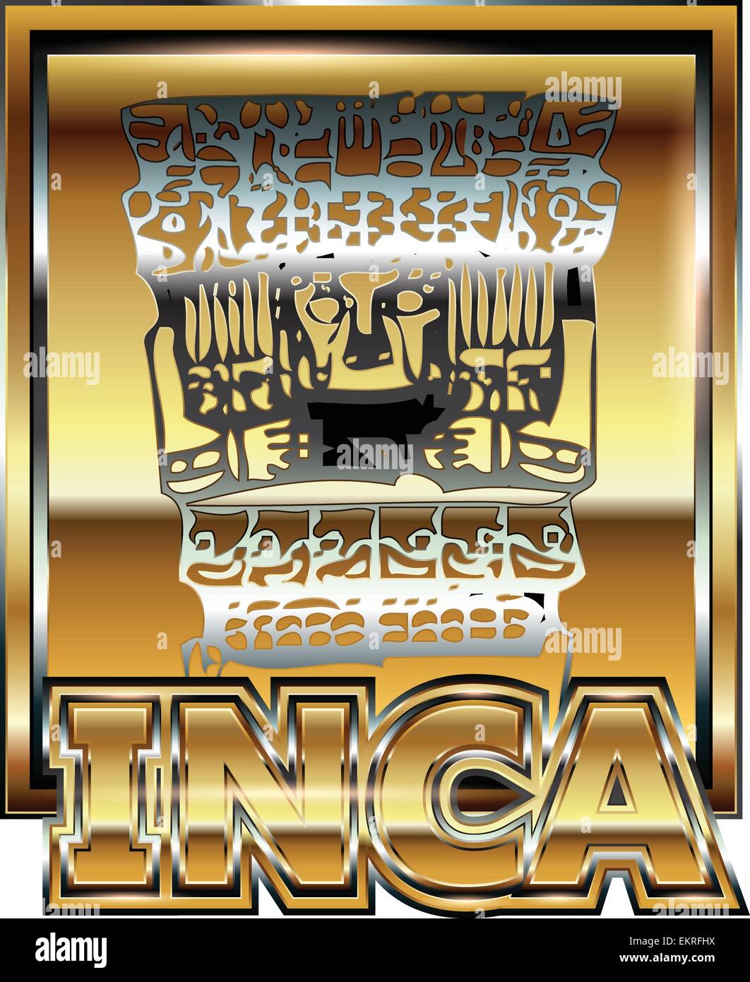 Inca gold peru Stock Vector Images - Alamy