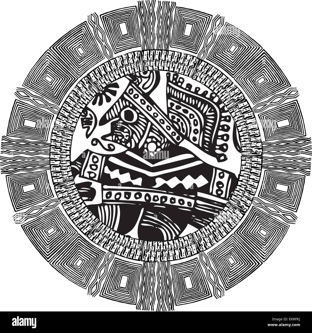 Aztec hieroglyphics hi-res stock photography and images - Alamy