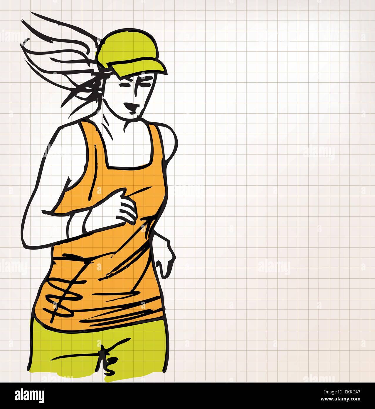 Lady runners Stock Vector Images - Alamy