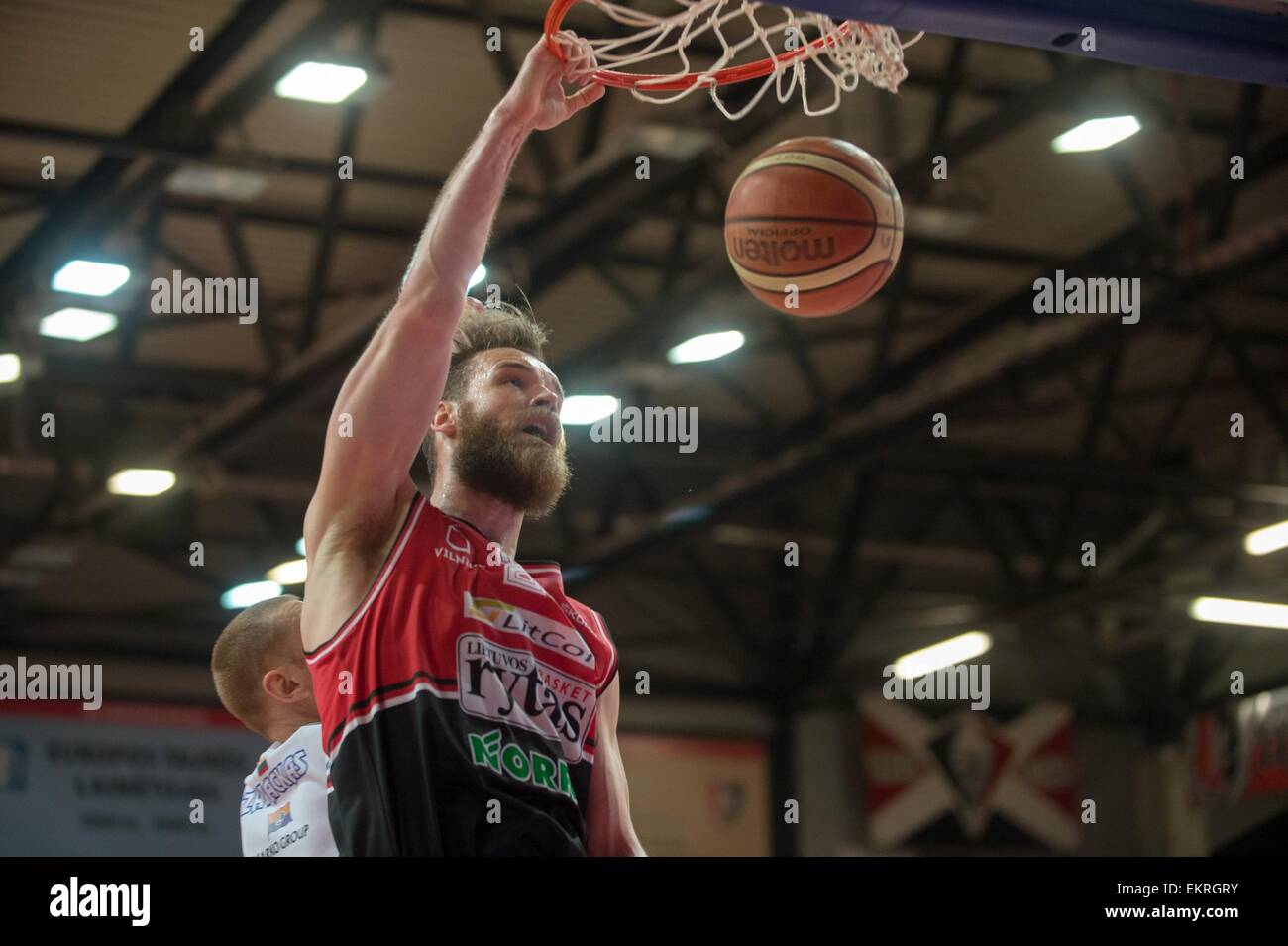 Vilnius, Lithuania. 13th Apr, 2015. Antanas Kavaliauskas of Lietuvos ...