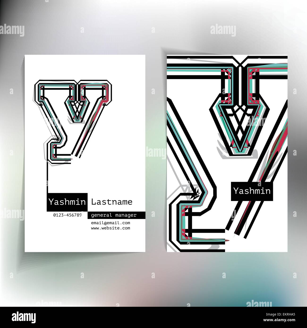 Y layout Stock Vector Images - Alamy