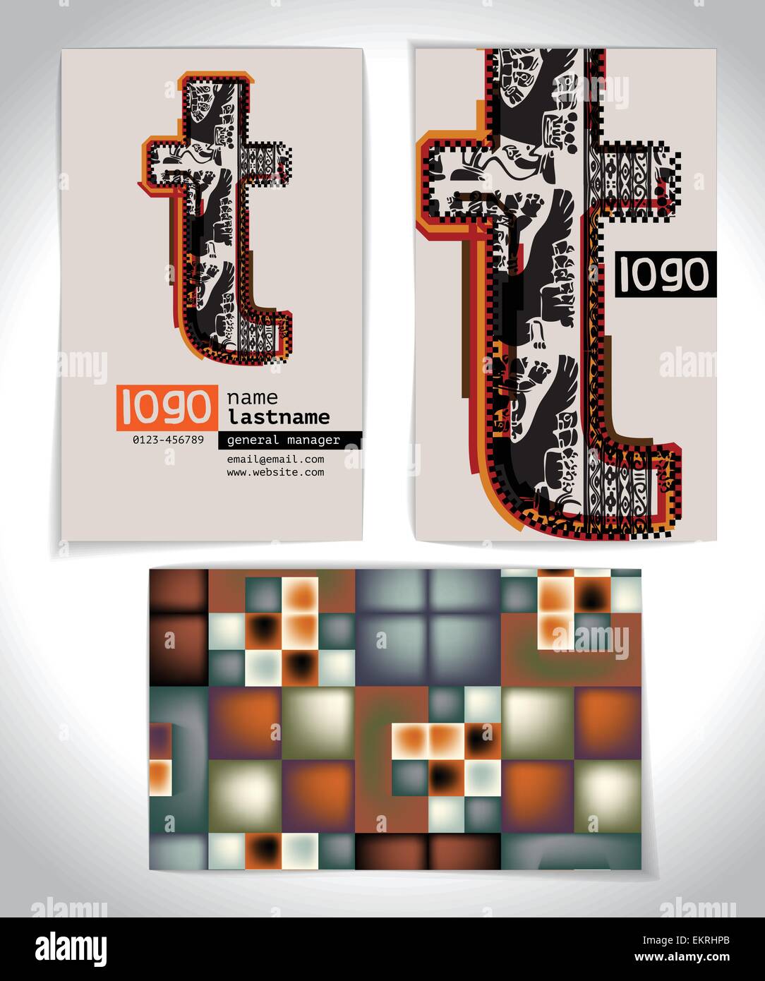 Ancient business card design hi-res stock photography and images - Alamy