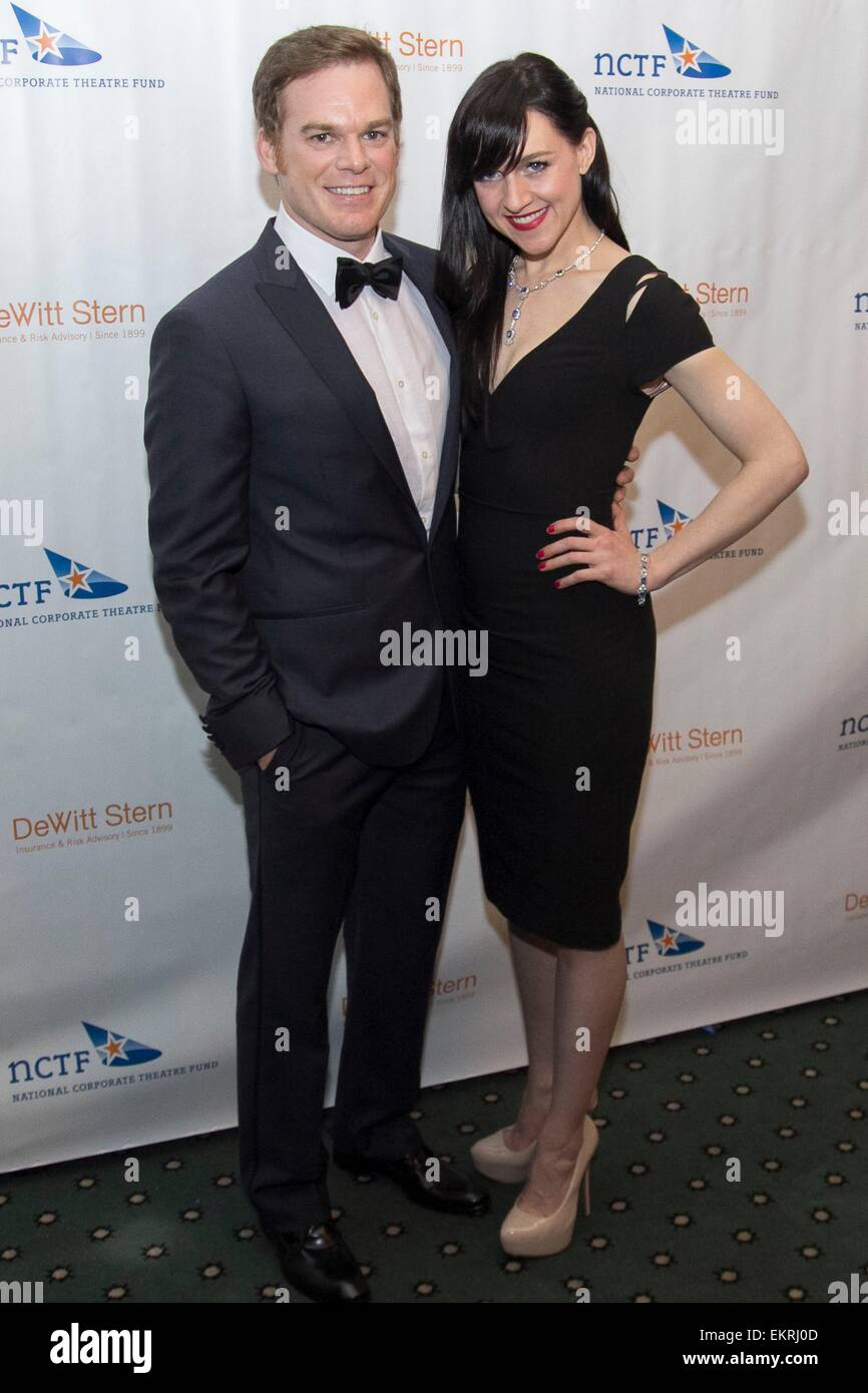 New York, NY, USA. 13th Apr, 2015. Michael C. Hall, Lena Hall at ...