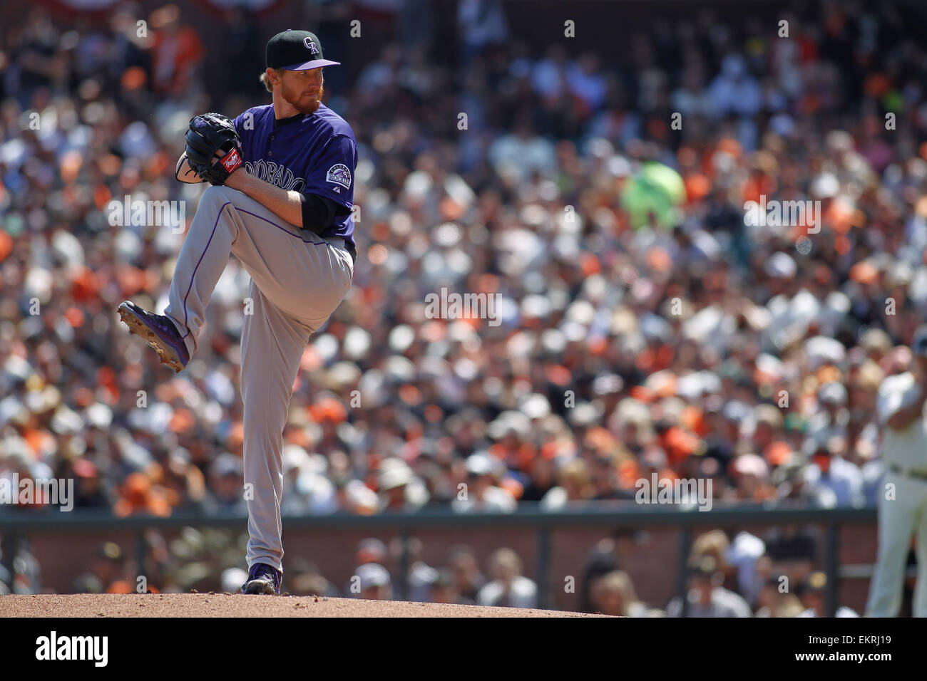 San Francisco, CA. 13th Apr, 2015. Colorado Rockies starting pitcher ...