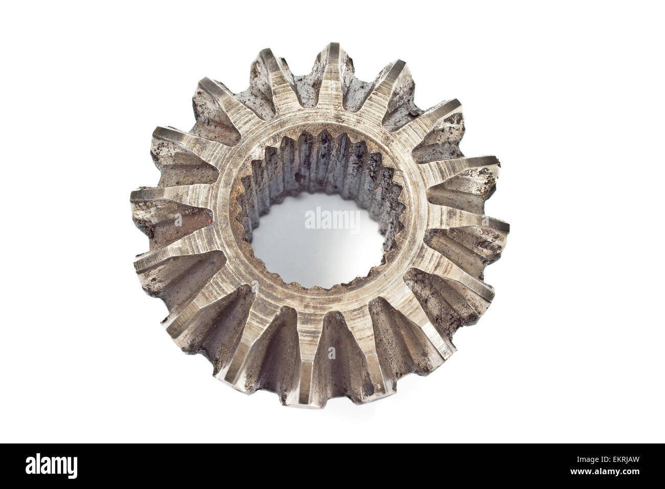 Closeup metal cogwheel on hi-res stock photography and images - Alamy