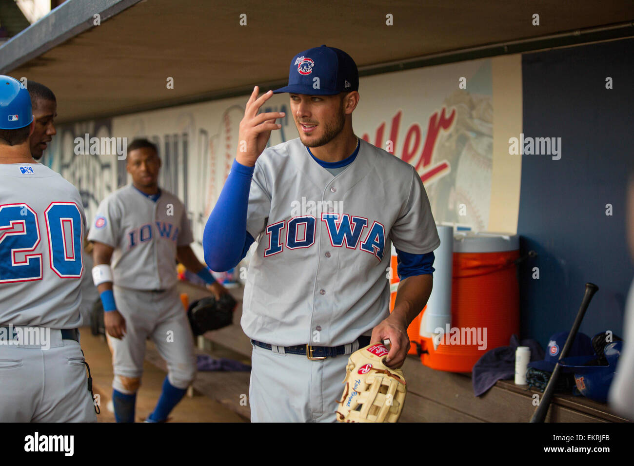 New Orleans, LA, USA. 13th Apr, 2015. Iowa Cubs third baseman Kris ...