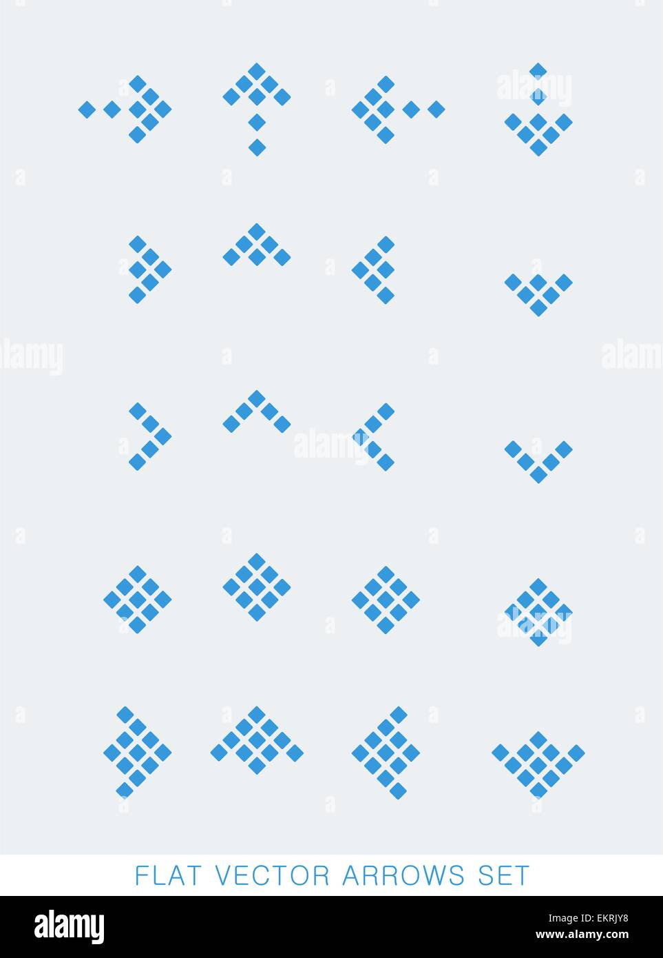 Flat color vector arrows set Stock Vector Image & Art - Alamy