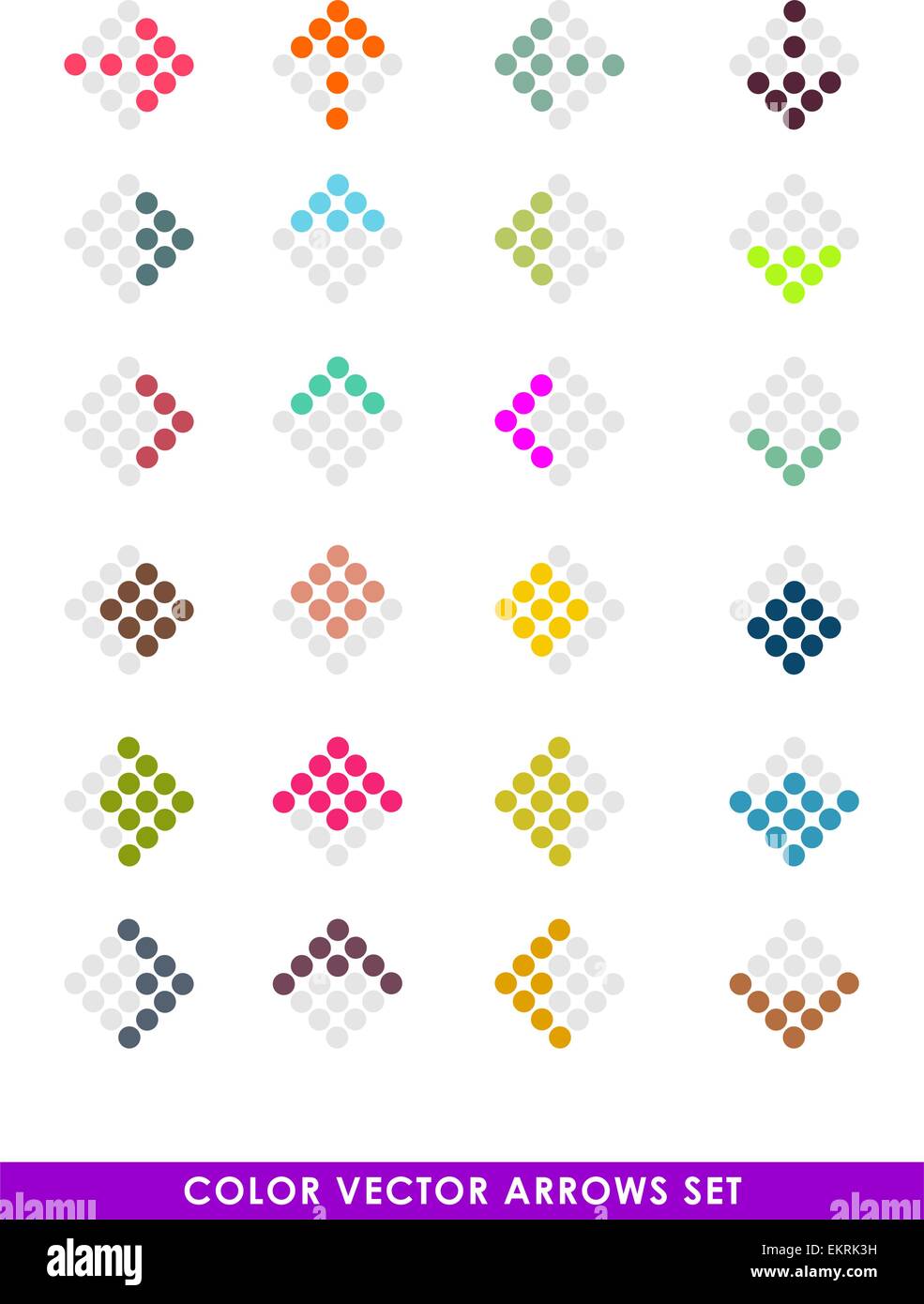 Color Vector Arrows Set Stock Vector Image And Art Alamy