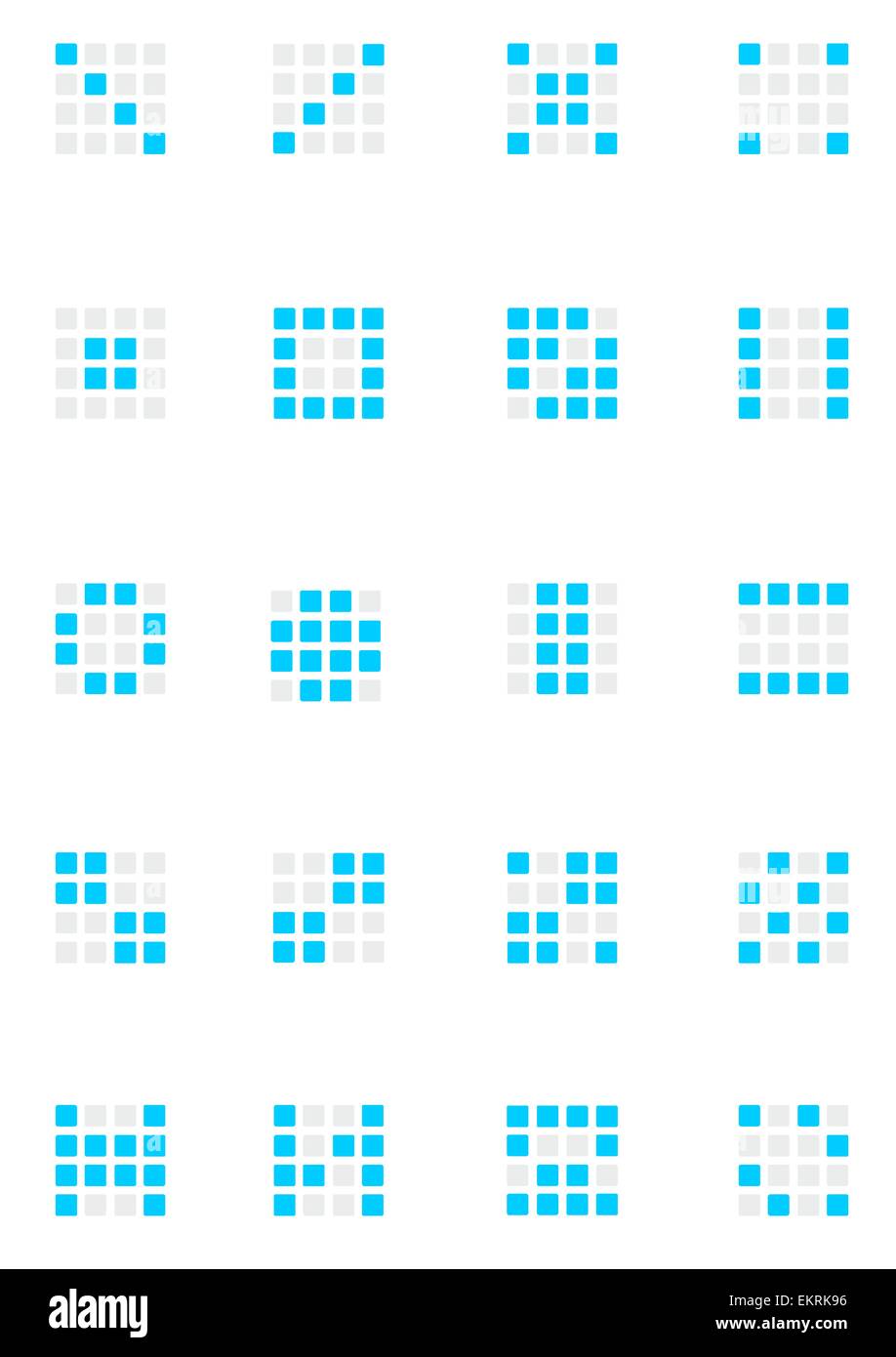 Blue vector set of assorted signs Stock Vector Image & Art - Alamy