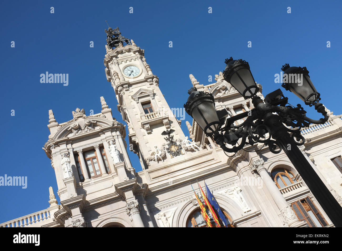 Ornate architecture of Valencia's old buildings Stock Photo - Alamy