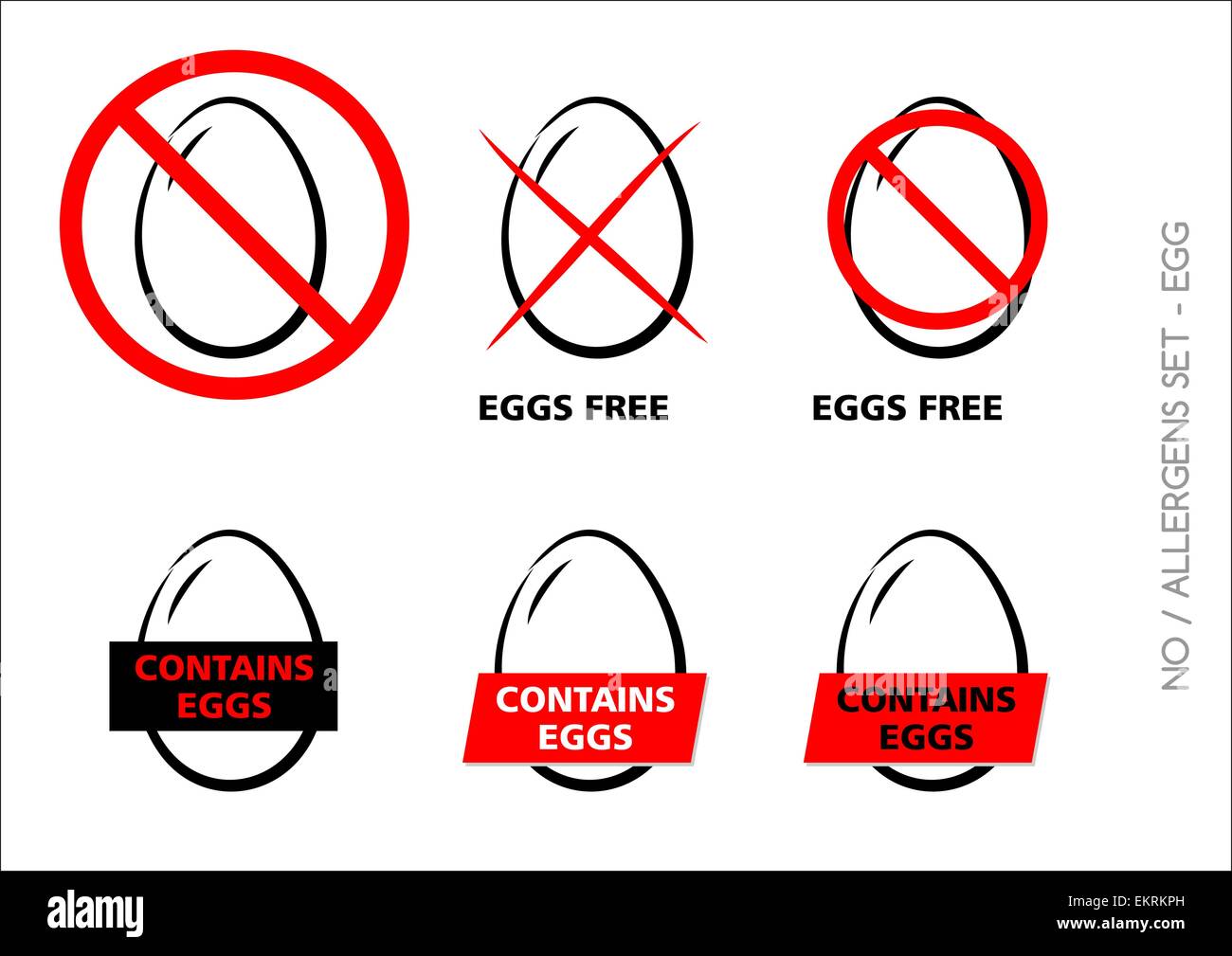 Vector Egg Free Symbols on white background Stock Vector Image & Art ...