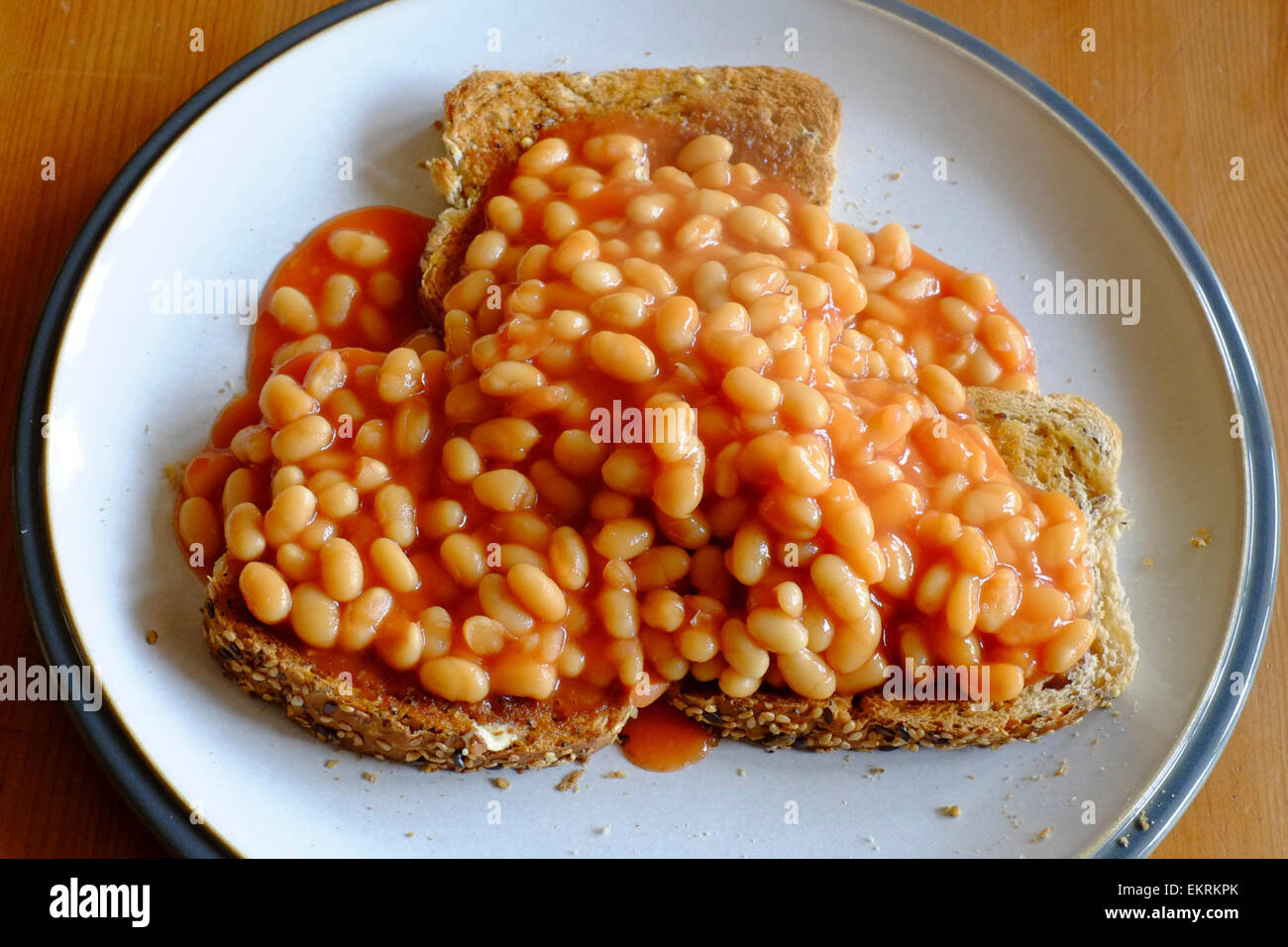 Beans on Toast Stock Photo - Alamy