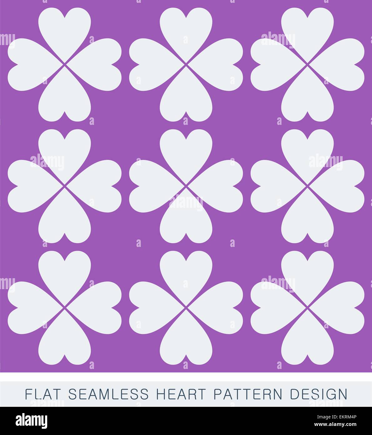 Purple heart seamless background pattern flat design Stock Vector Image ...