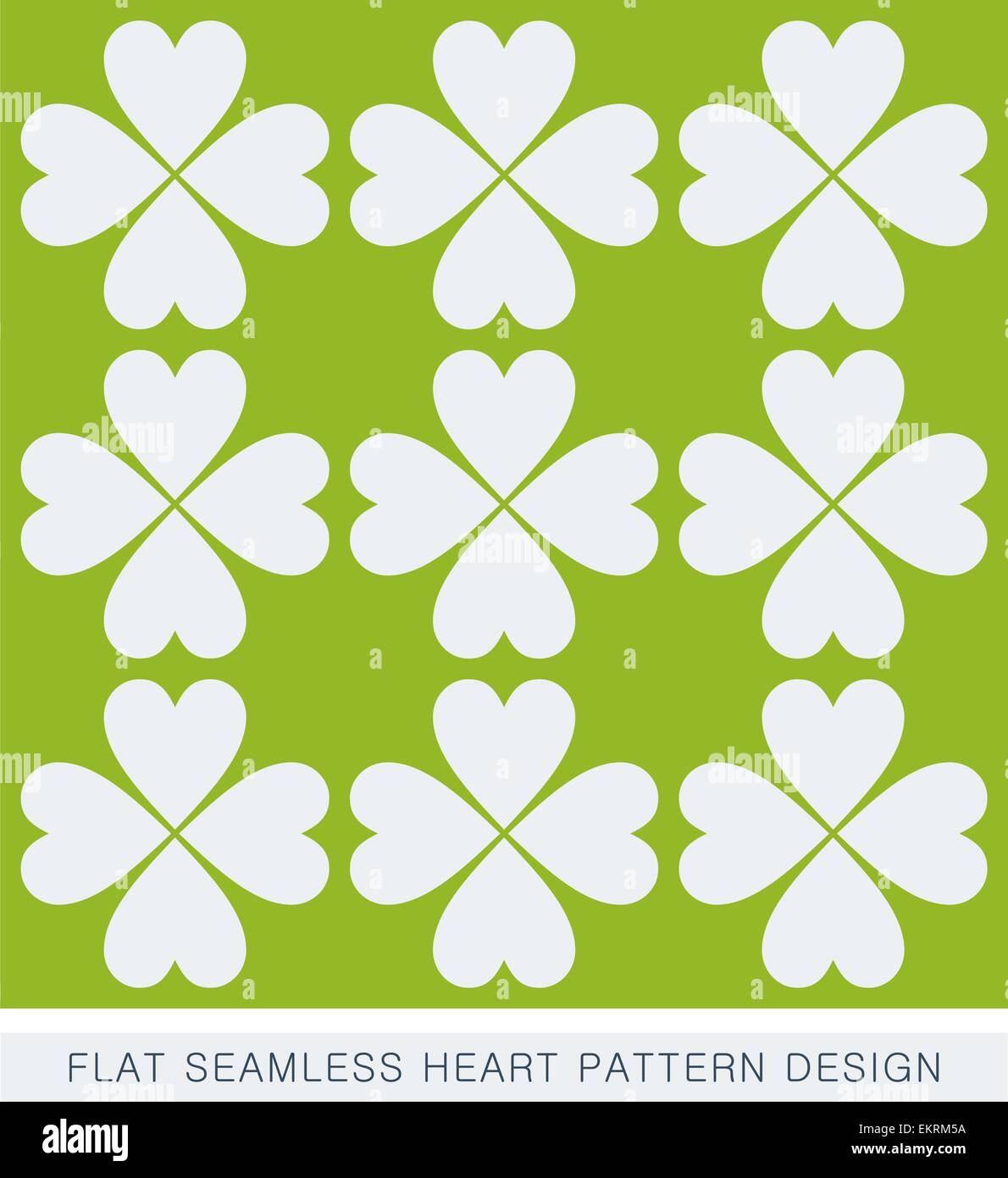 Green heart seamless background pattern flat design Stock Vector Image ...