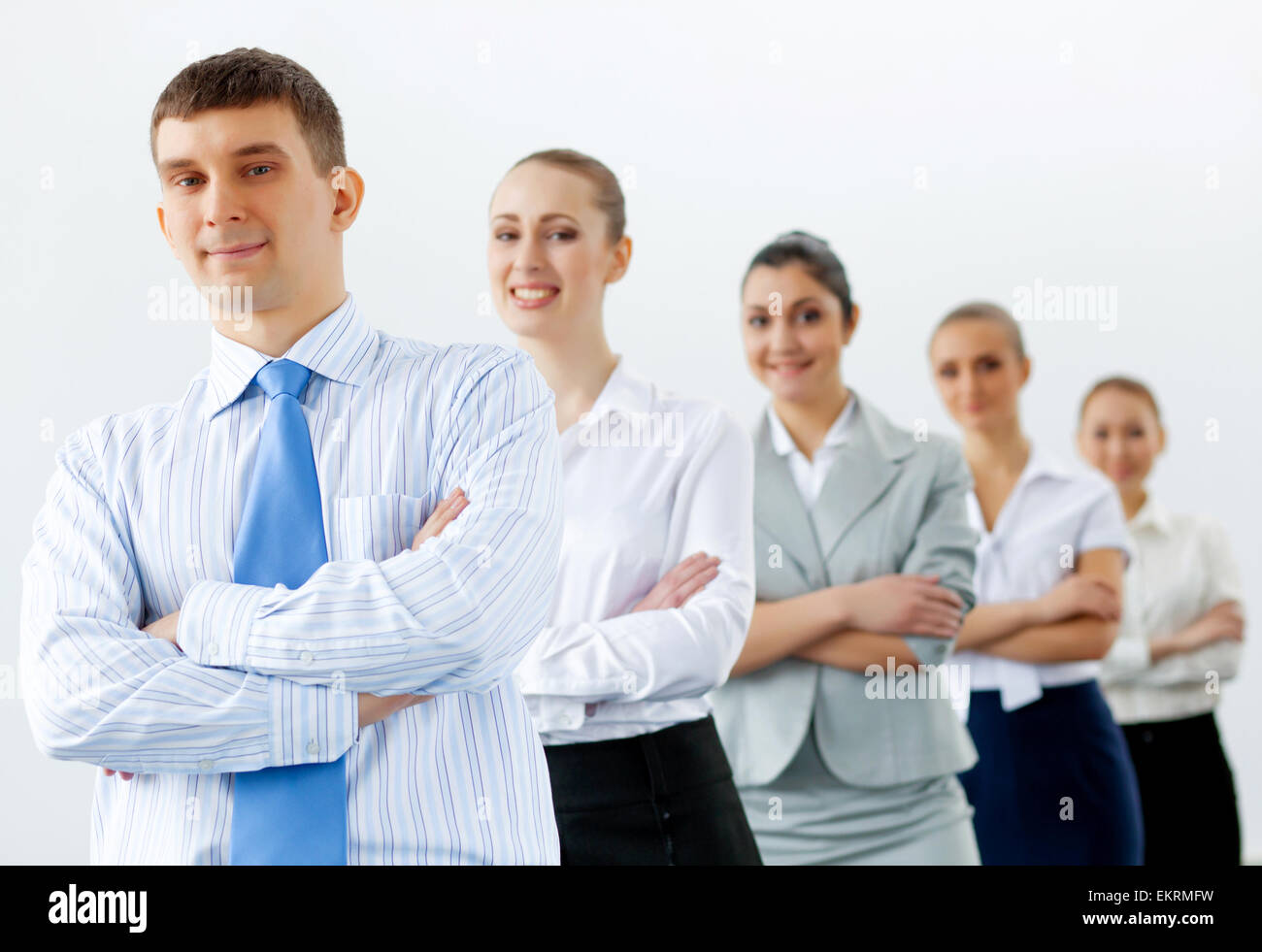Group business standing people hi-res stock photography and images - Alamy