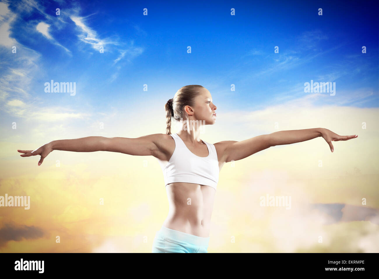 Sport young woman Stock Photo - Alamy