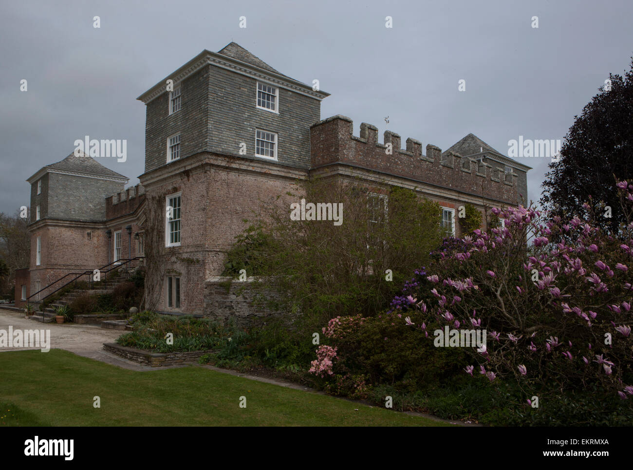 Ince Castle nr Saltash Cornwall,built about 1642 and is the home of ...