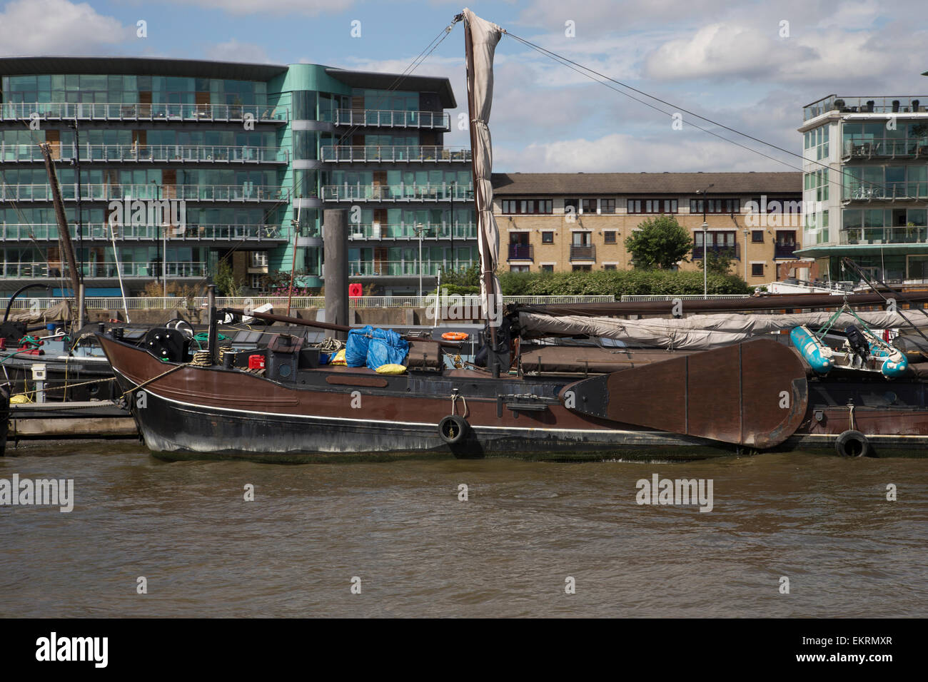 Thames Sailing Barge Stock Photo - Alamy