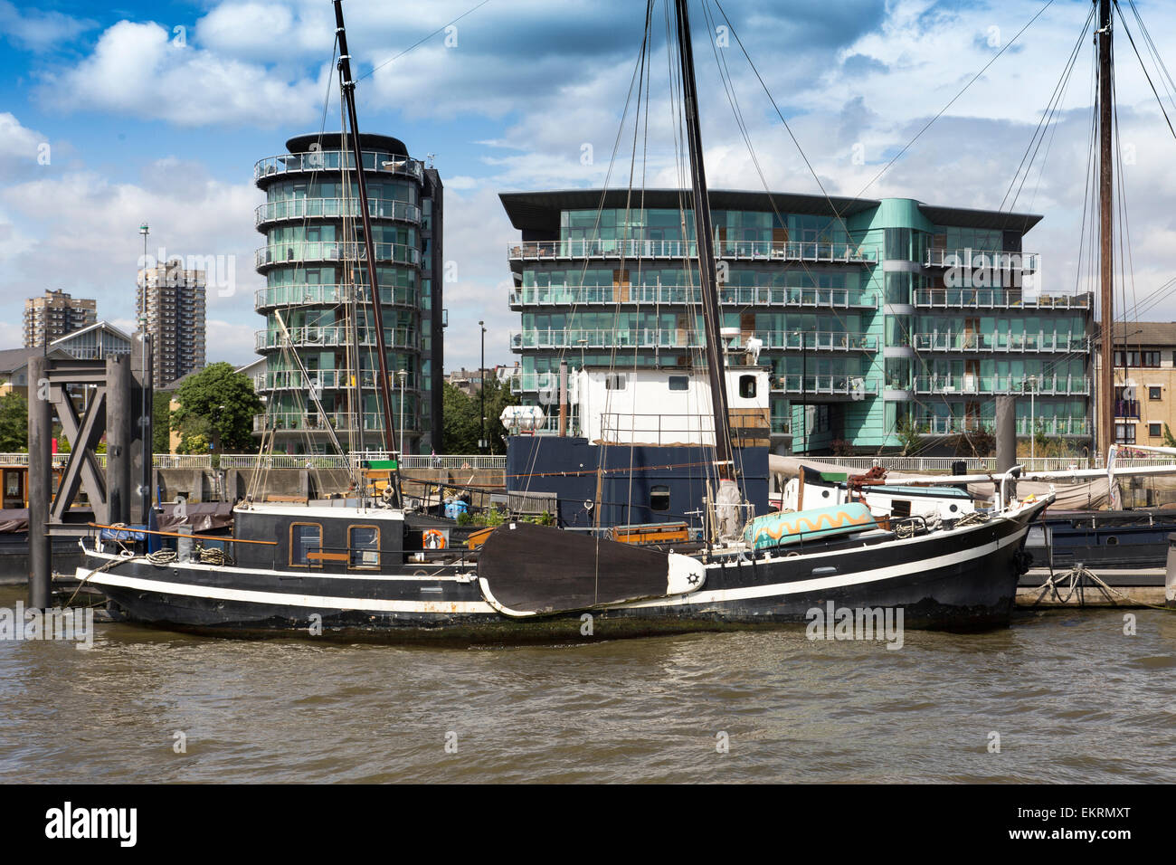 Thames Sailing Barge Stock Photo - Alamy