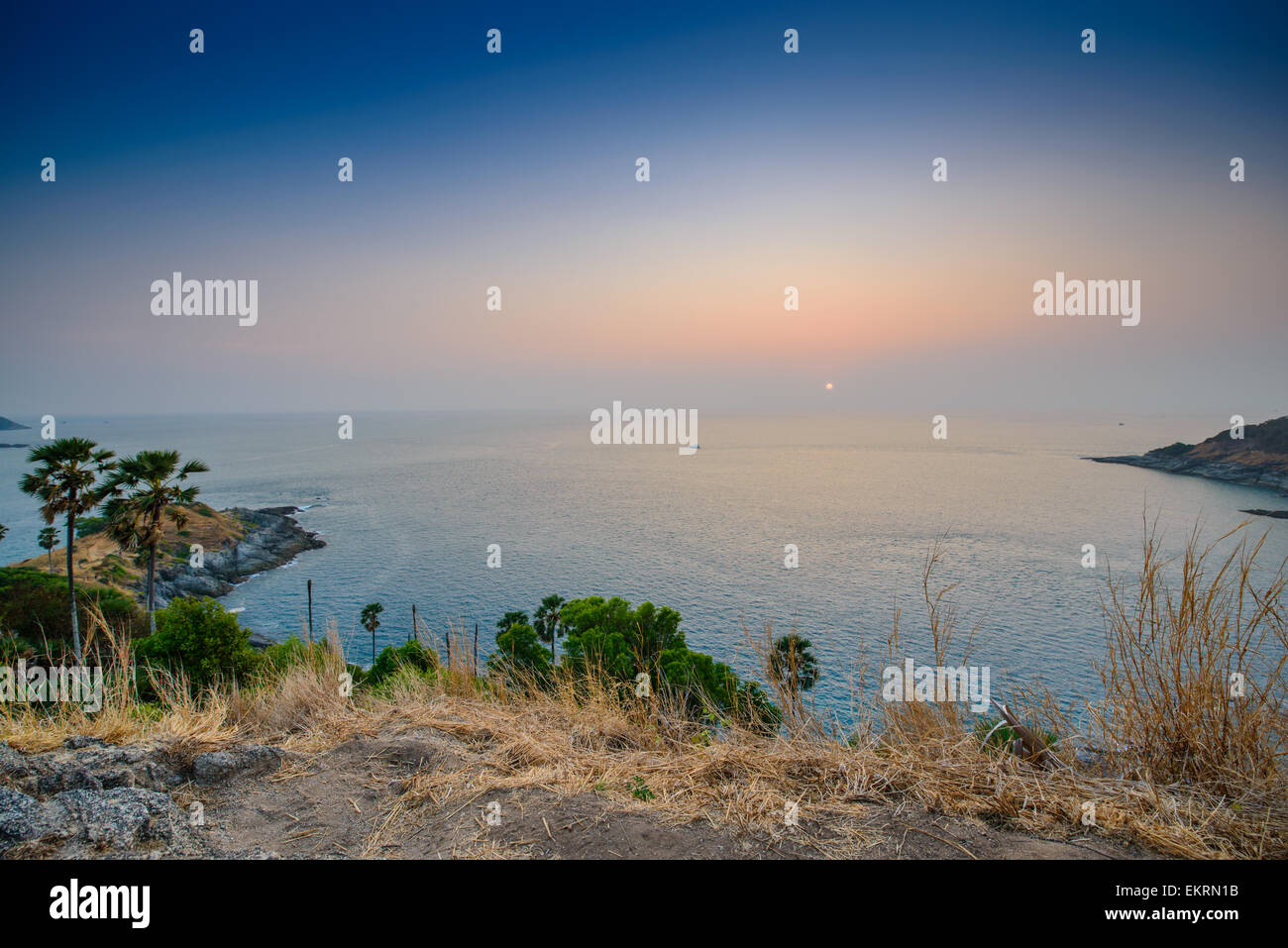 Sunset at Promthep Cape in Phuket, Thailand Stock Photo - Alamy