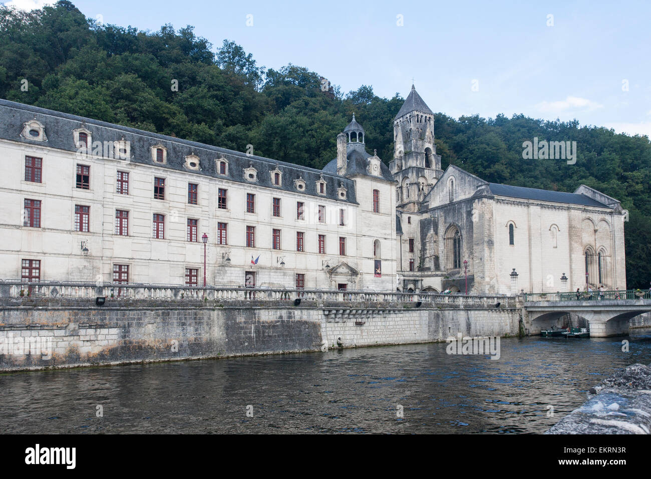 The Abbey at Brantome Stock Photo - Alamy
