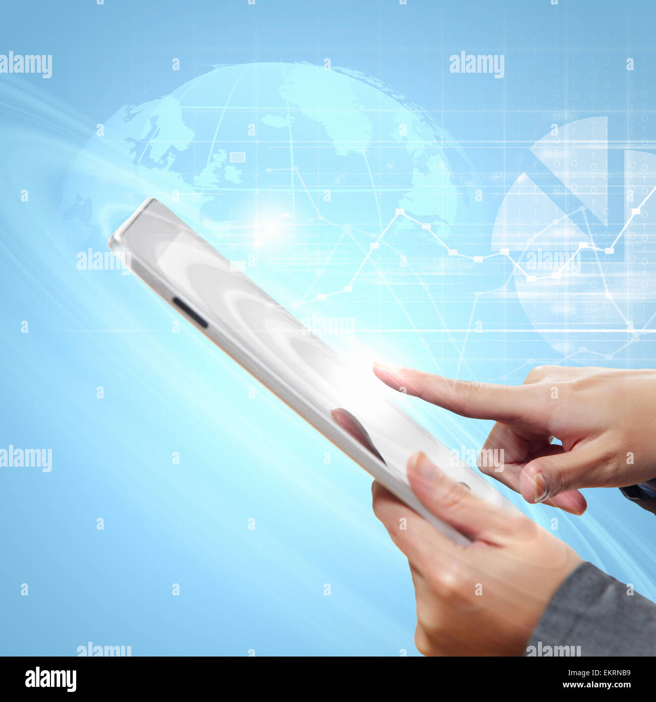 Touch screen computer device Stock Photo - Alamy