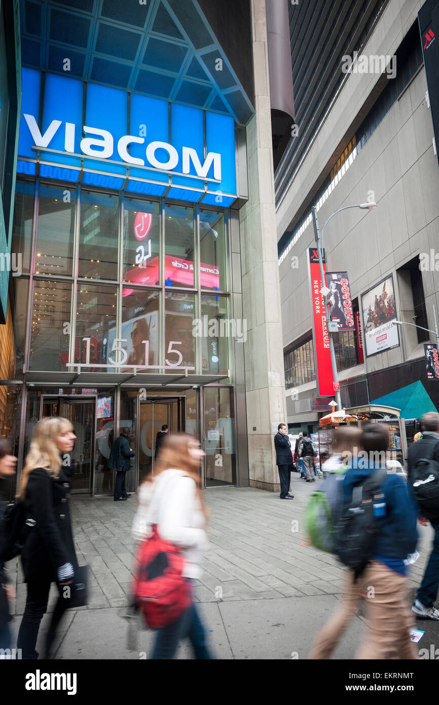 Viacom headquarters in Times Square in New York on Friday, April 10 ...