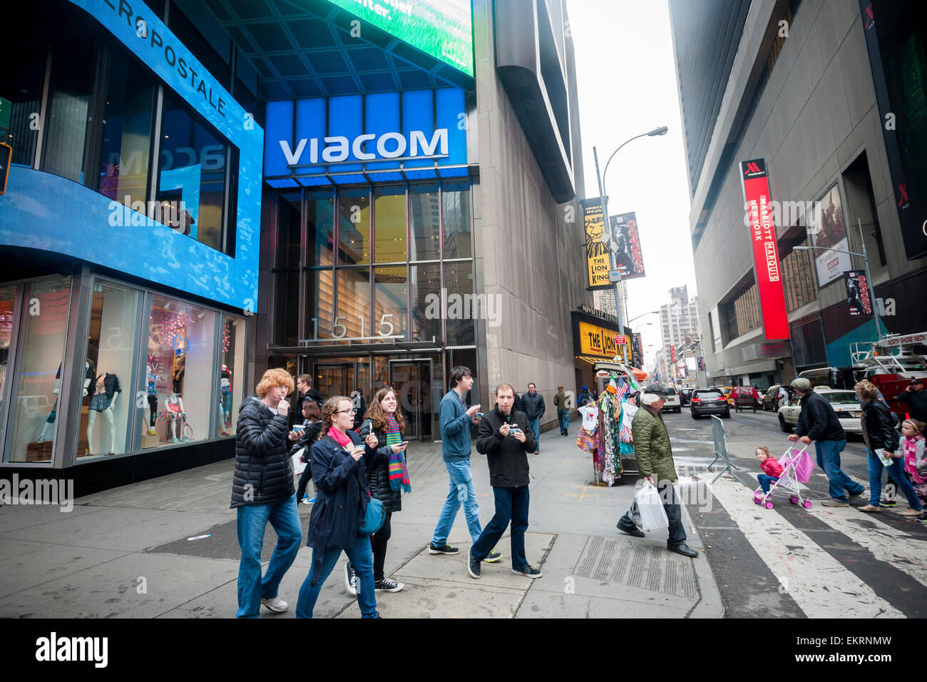Viacom headquarters in Times Square in New York on Friday, April 10 ...