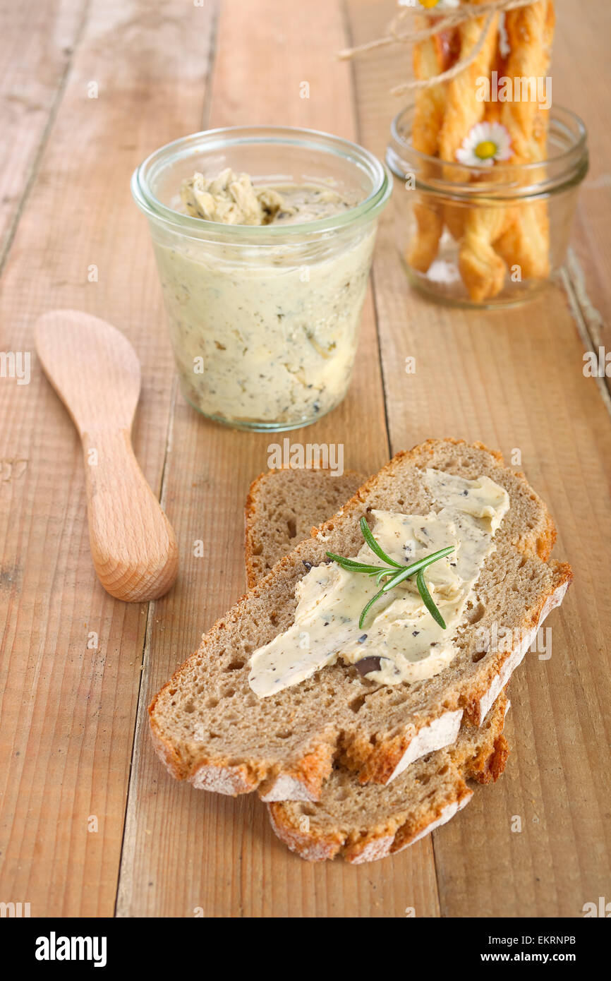Olive butter spread Stock Photo - Alamy
