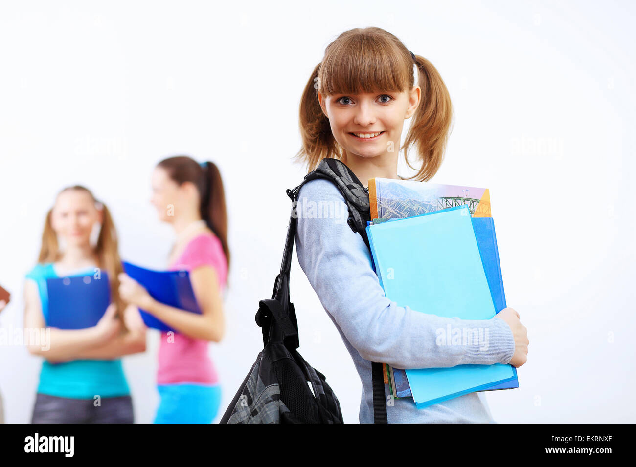 Student with books Stock Photo - Alamy