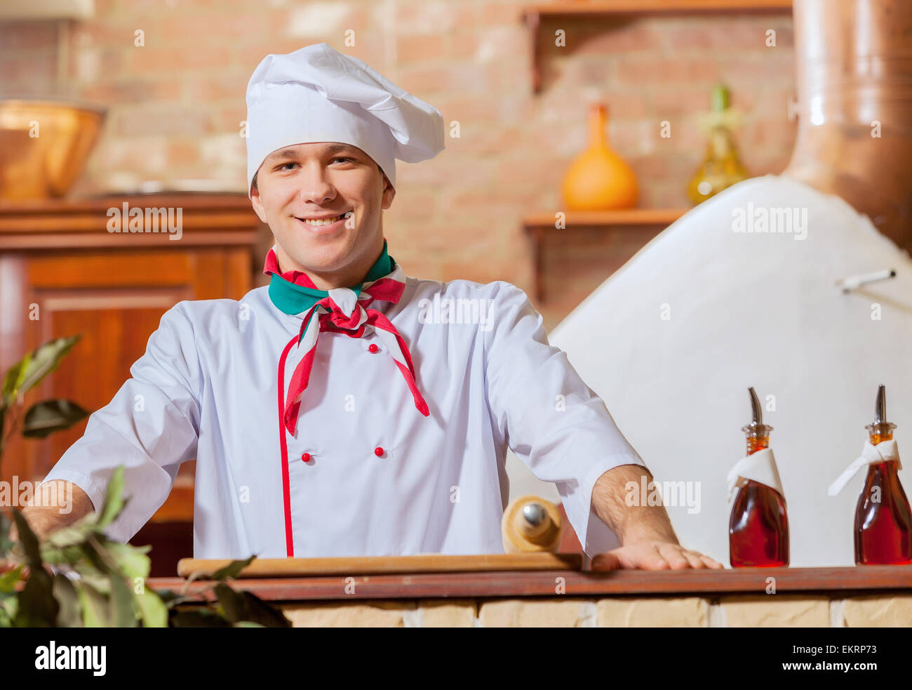 Young male cook Stock Photo - Alamy