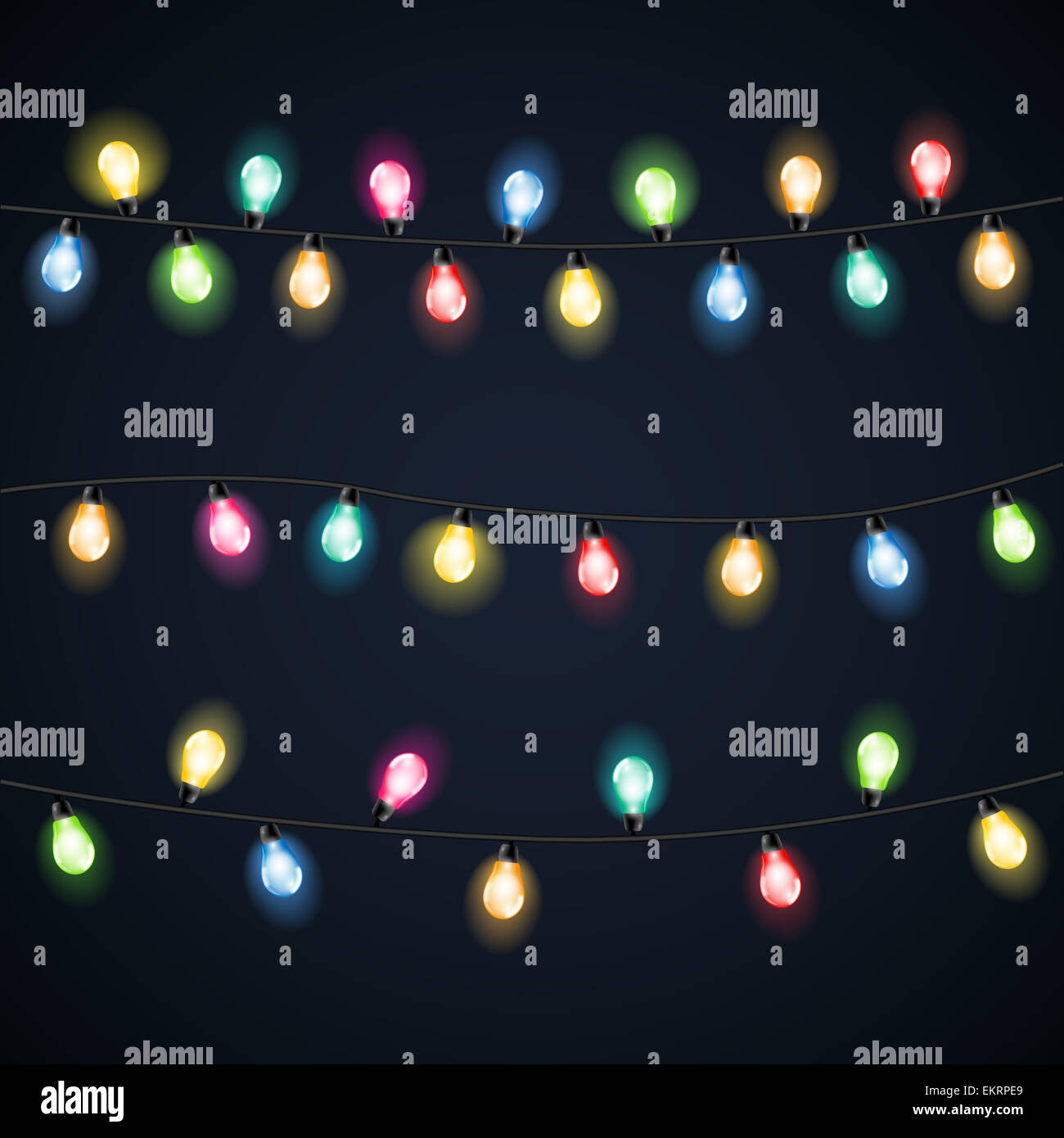 Set of garland Stock Photo - Alamy