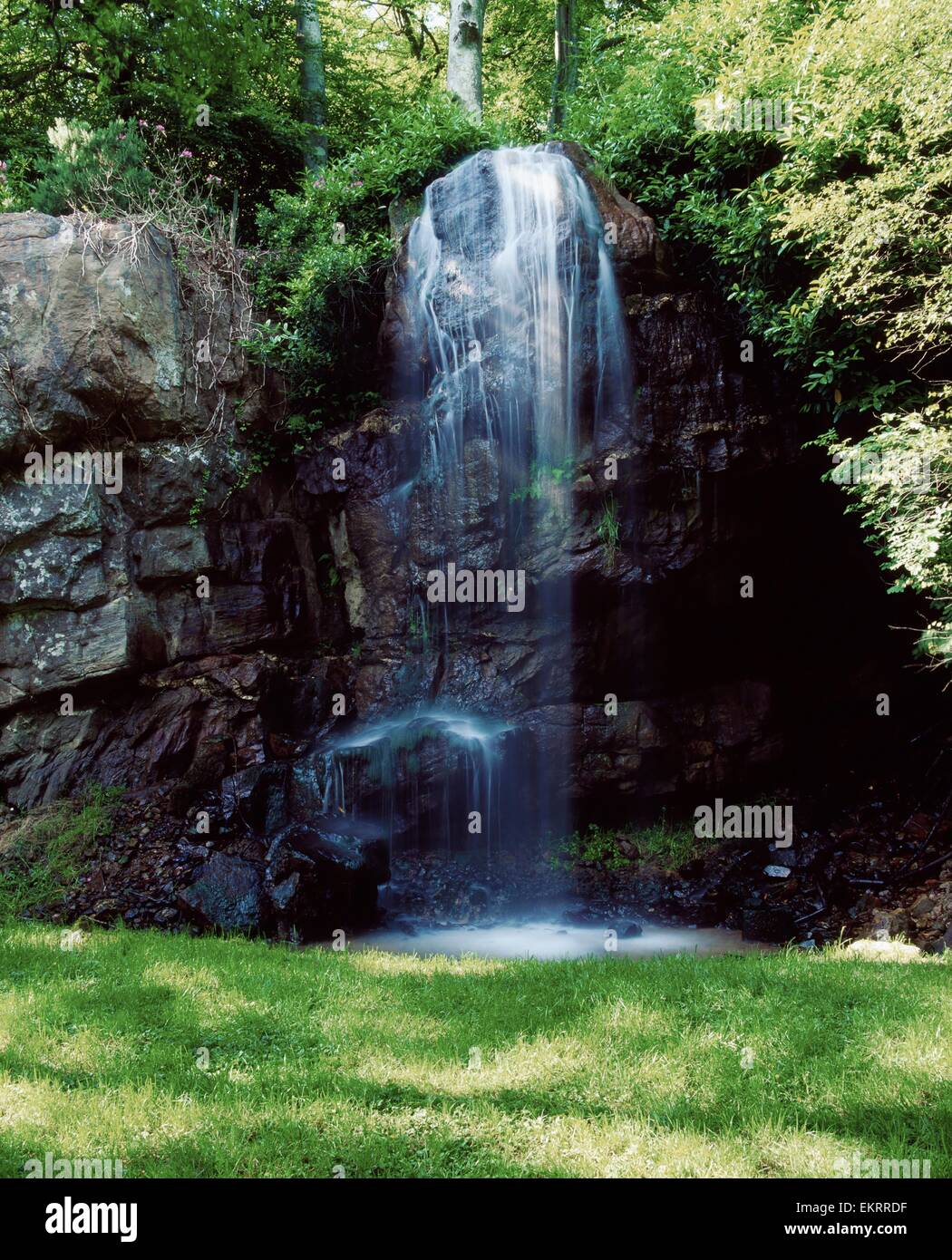 Waterfall, Kilfane Glen, Co Kilkenny, Ireland Stock Photo - Alamy