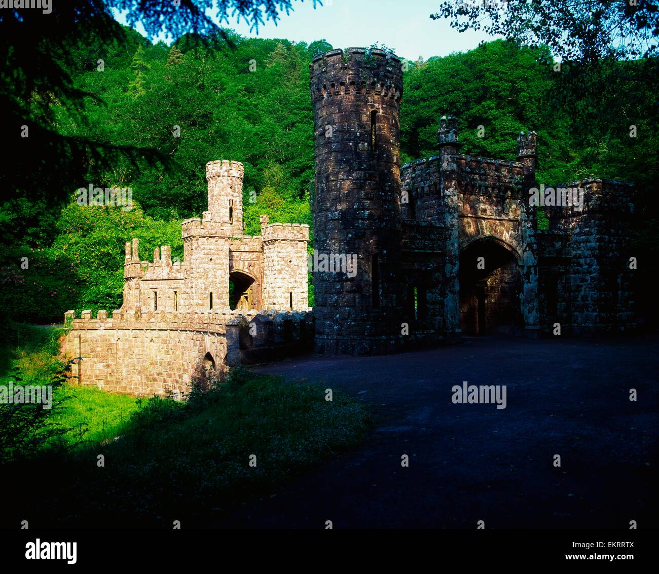 Ballysaggartmore Towers, Co Waterford Ireland Stock Photo - Alamy