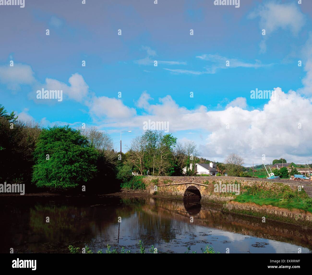 Creagh, Co Cork, Ireland; Bridge Over Water In A Town Stock Photo - Alamy