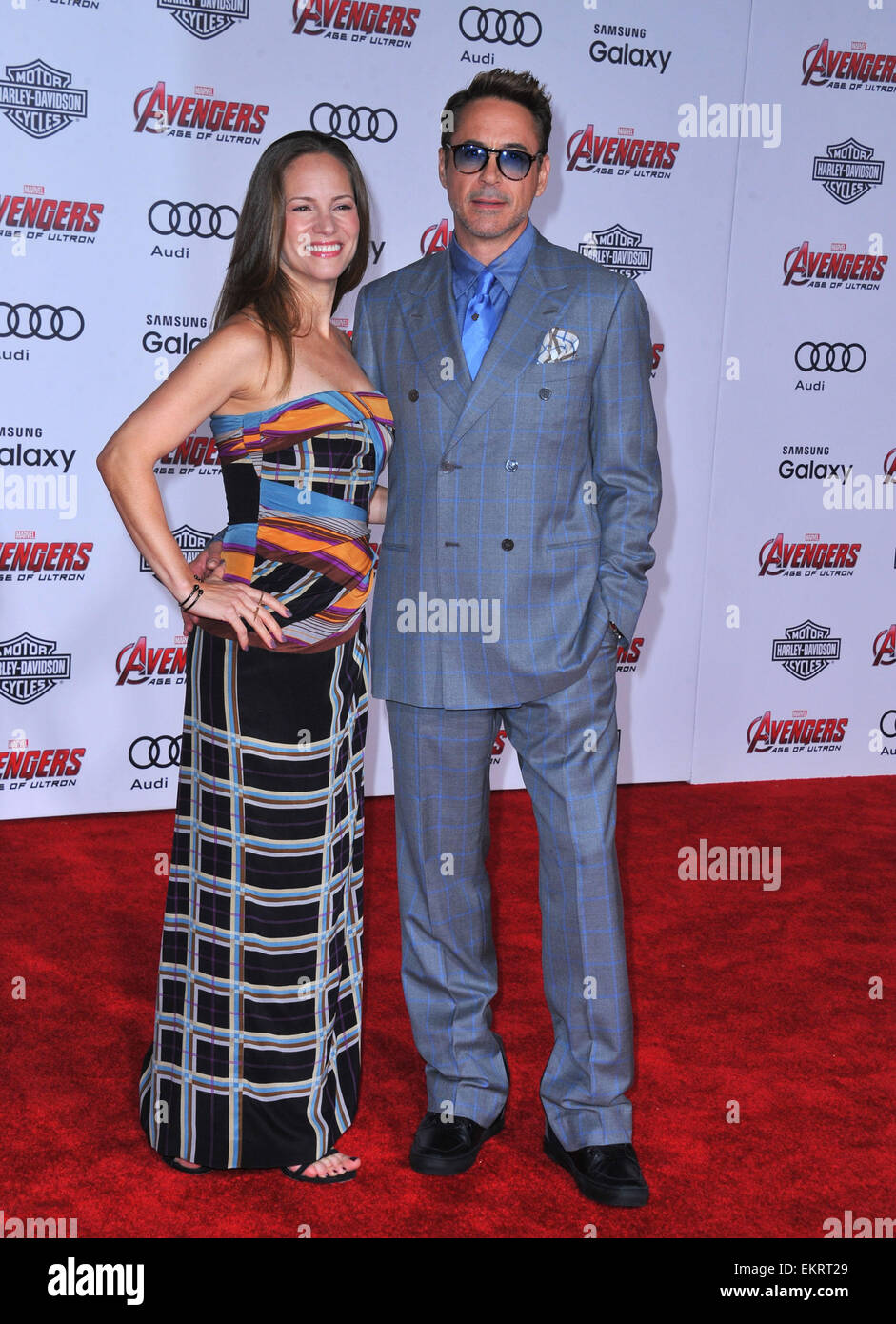 Los Angeles, California, USA. 13th Apr, 2015. Robert Downey Jr., Susan ...