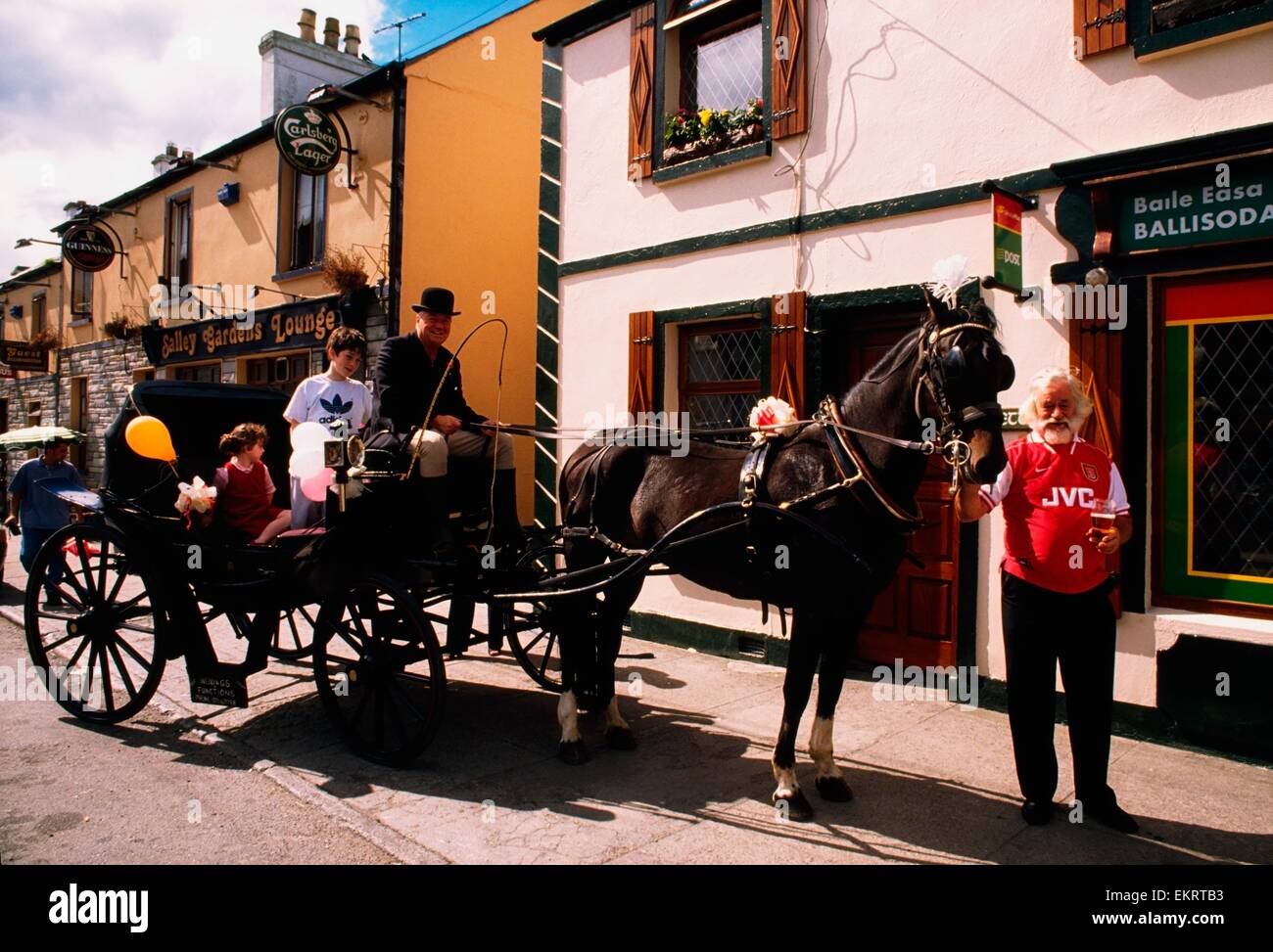 Ballysadare, Co Sligo, Ireland; Village Also Spelled Ballisodare Stock ...