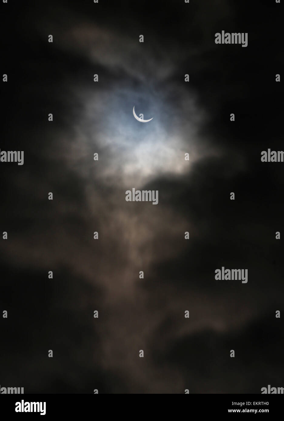 Eclipse of the Sun in March 2015 Stock Photo - Alamy
