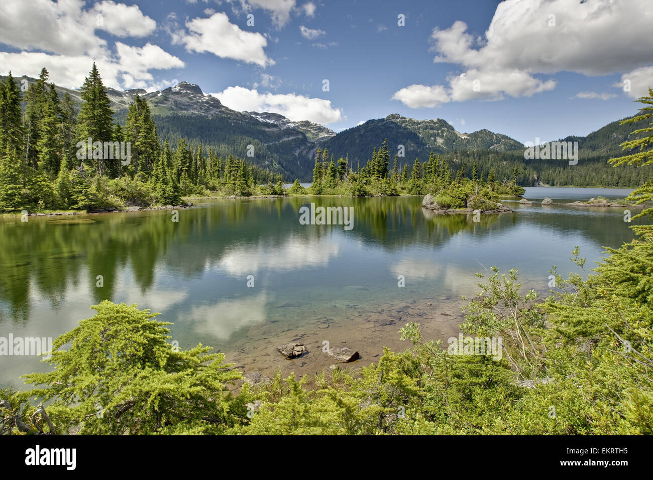 Callaghan Lake Provincial Park in the Callaghan Valley near Whistler ...