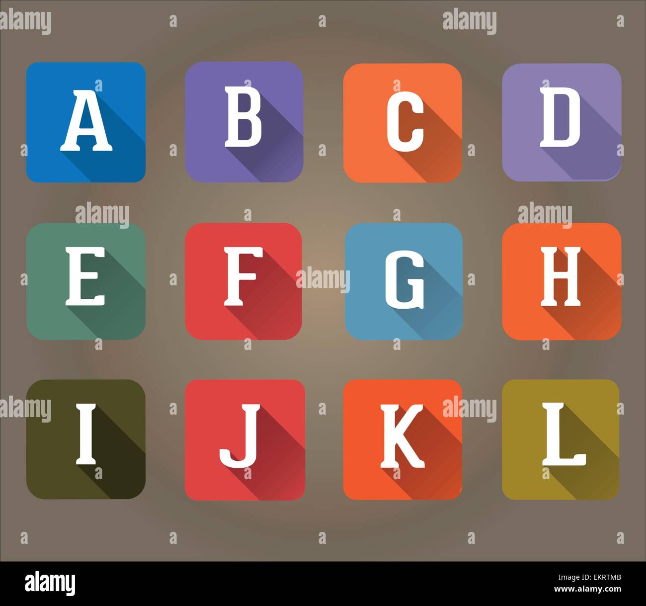 Flat alphabet symbol hi-res stock photography and images - Alamy