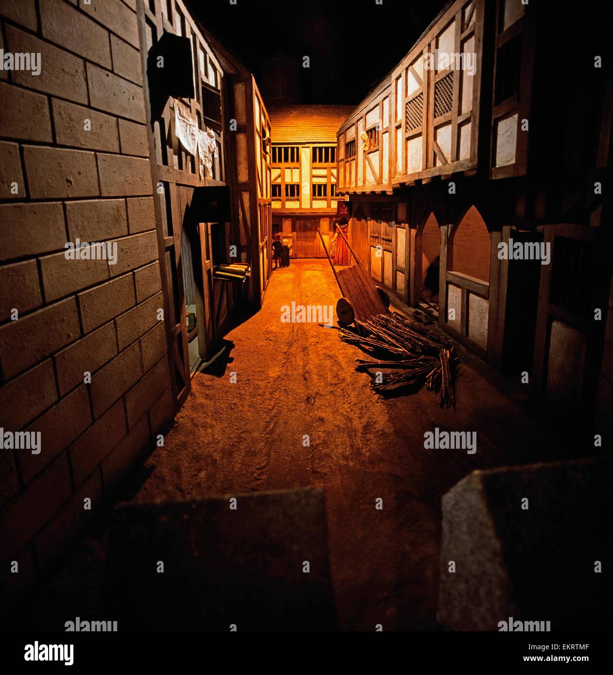 Dublin Historical Buildings, Dublinia, Dublin Scaled Model Stock Photo ...