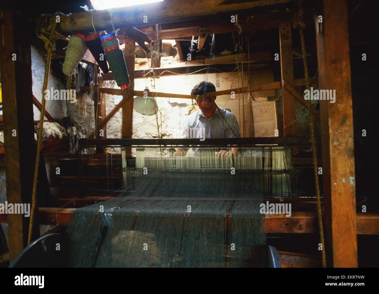 Traditional Crafts, Weaving, Ireland Stock Photo - Alamy