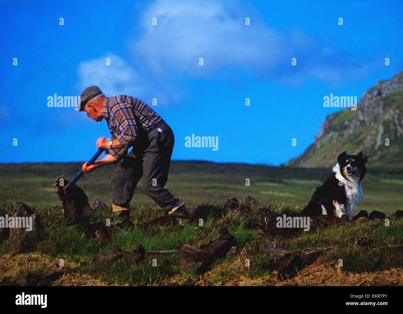 Traditional Turf Cutting Stock Photo - Alamy