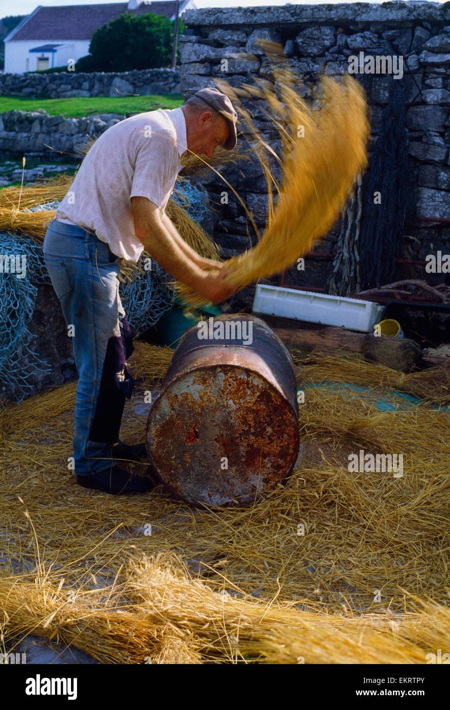 Traditional Farming, Treshing Stock Photo - Alamy
