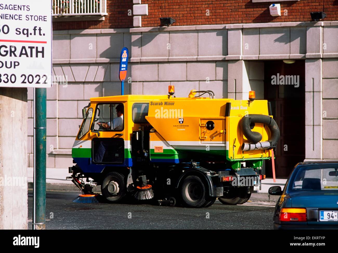 Motorized road sweeper hi-res stock photography and images - Alamy