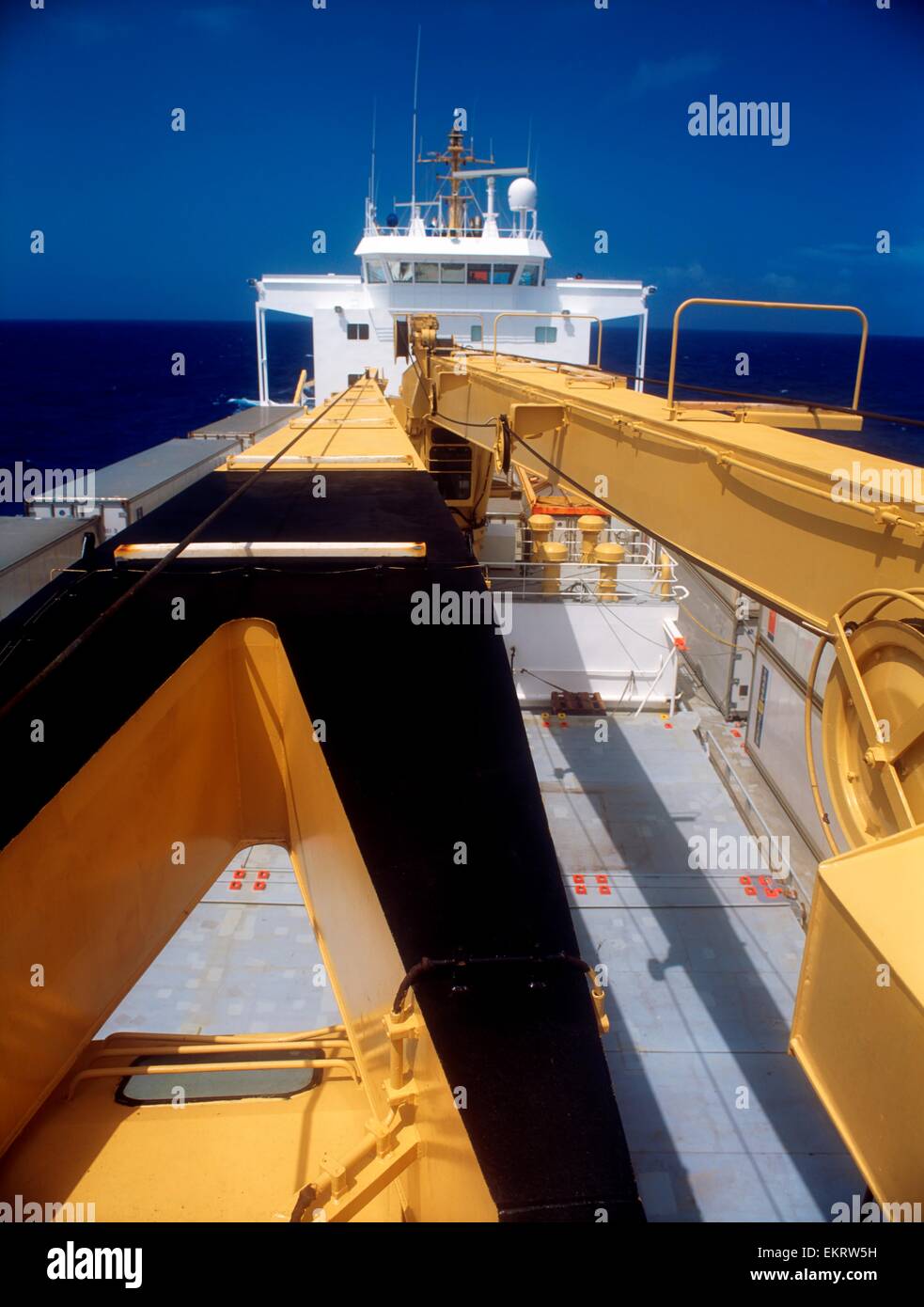 Shipping Container Ship At Sea Stock Photo - Alamy