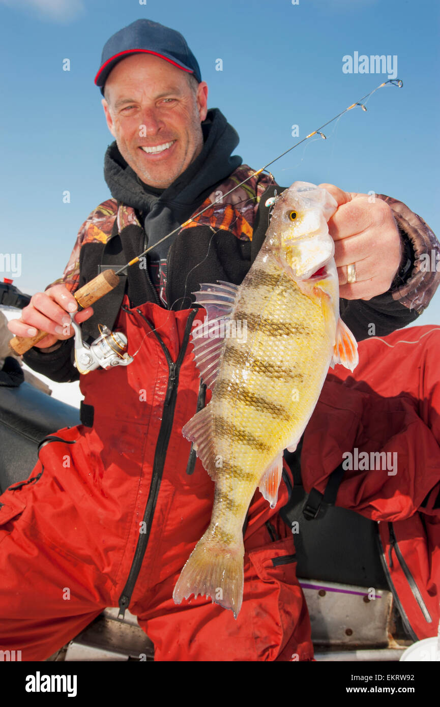 Walleye ice fishing hi-res stock photography and images - Alamy