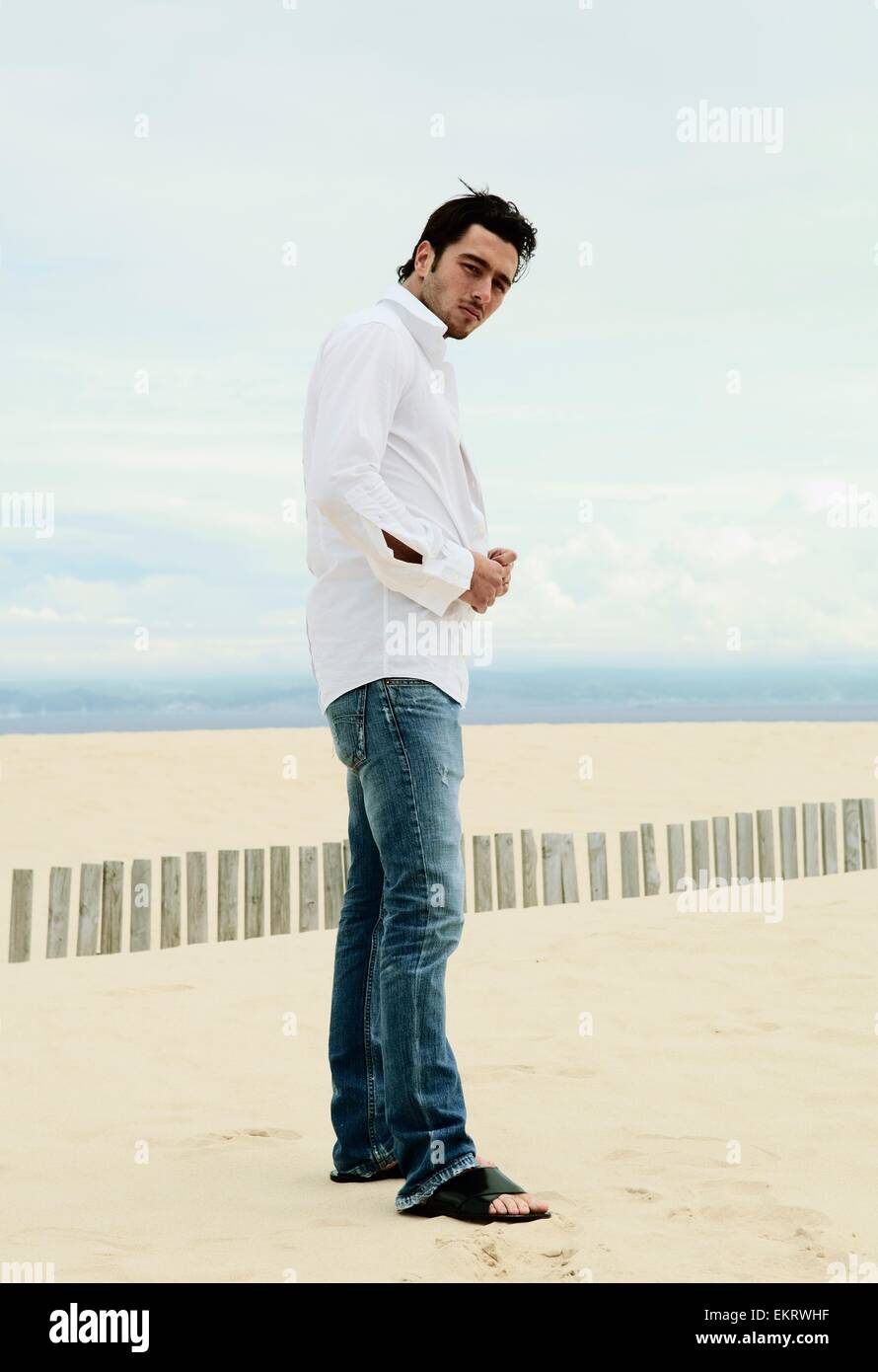 Posed casually outdoors hi-res stock photography and images - Alamy