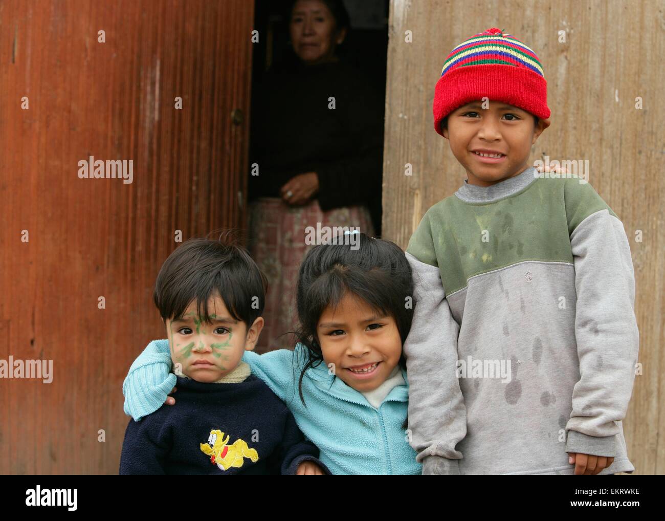 Young Children, Lima, Peru Stock Photo - Alamy