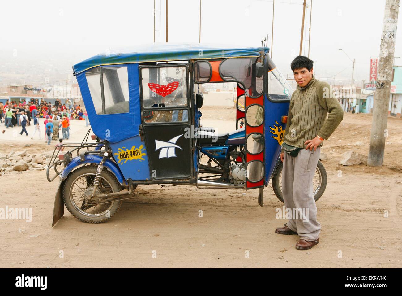 Taxi Driver, Lima, Peru Stock Photo - Alamy